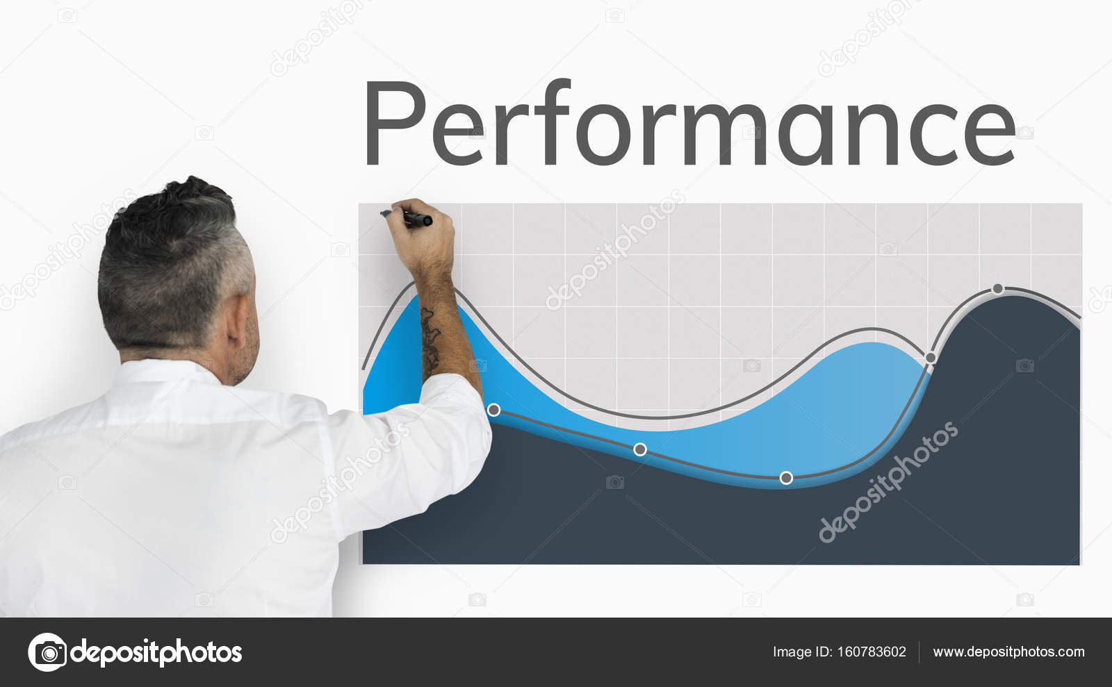 Businessman working with business chart — Stock Photo © Rawpixel #160783602