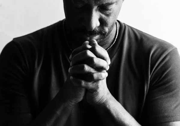 Black Christian Men Praying