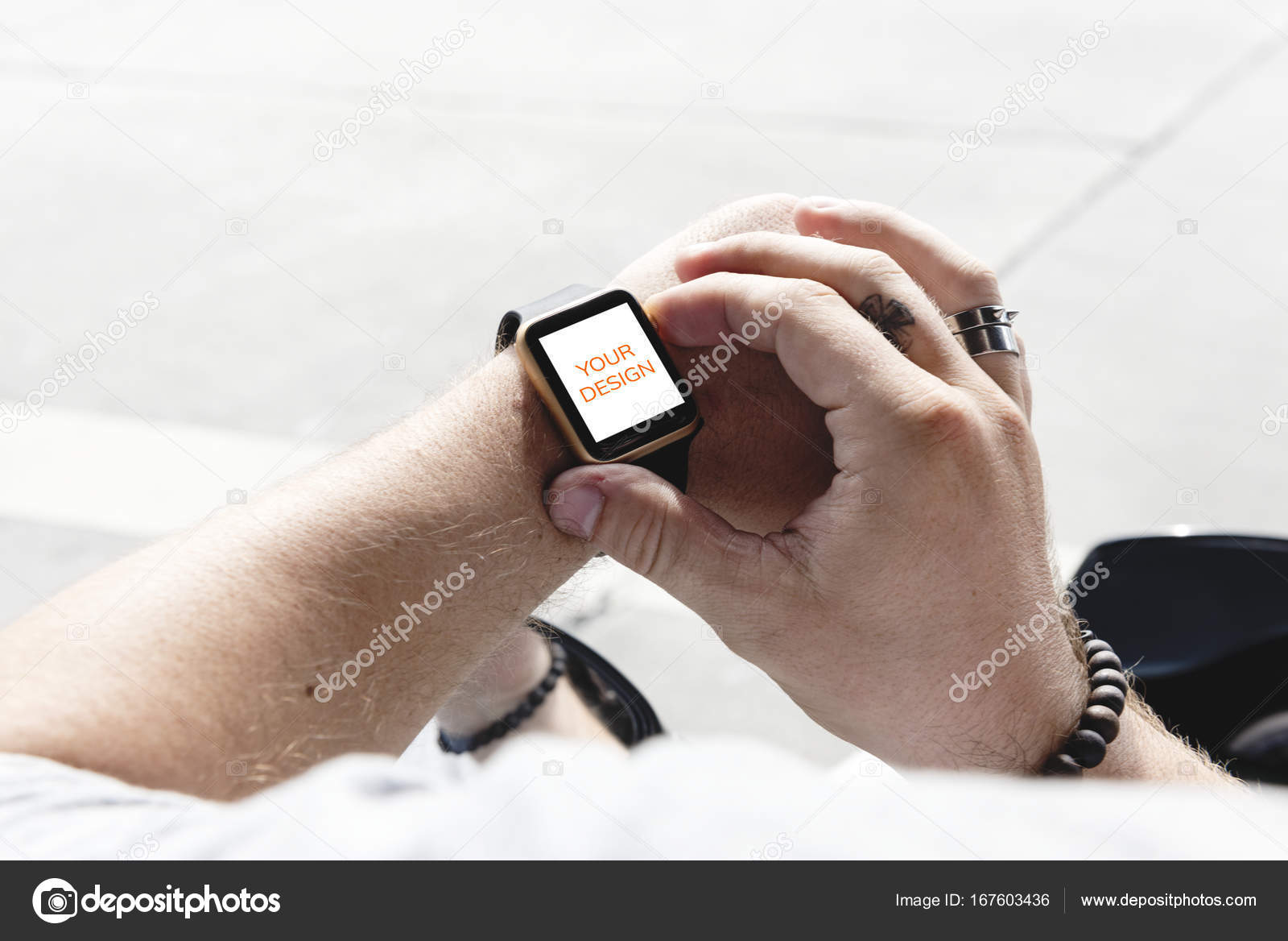 Gadget Digital Reloj Portátil Inteligente Fotoset Original — Foto de ...