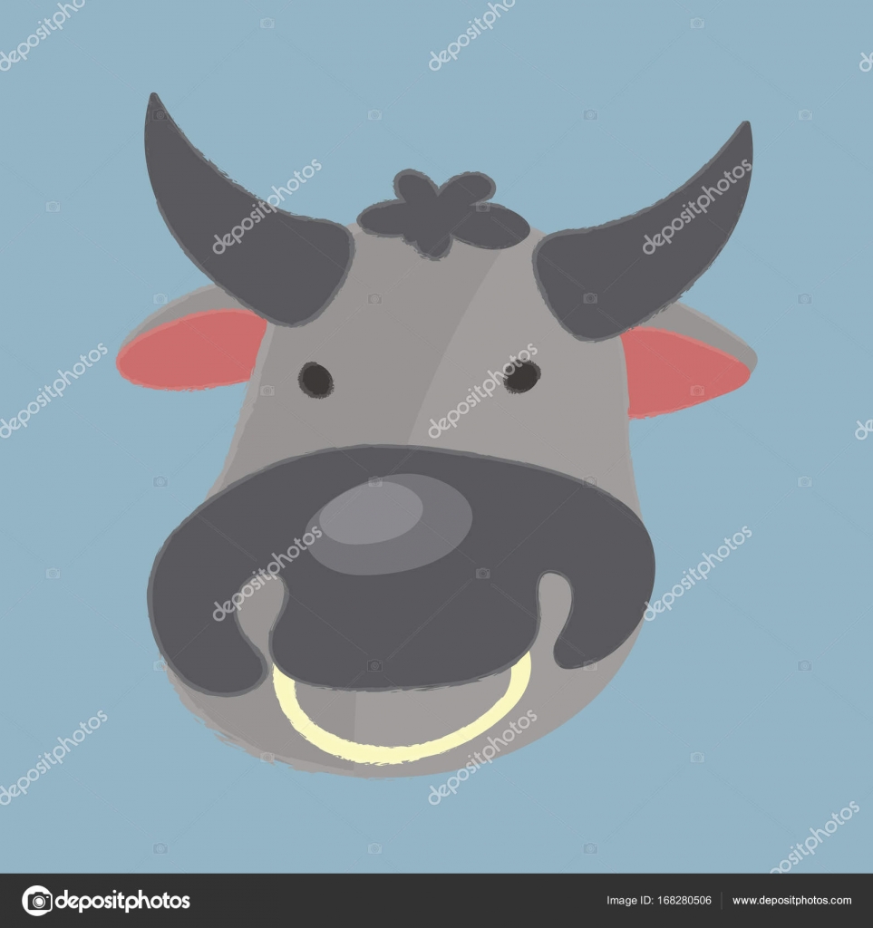 Cartoon bull flat icon Stock Vector by ©Rawpixel 168280506