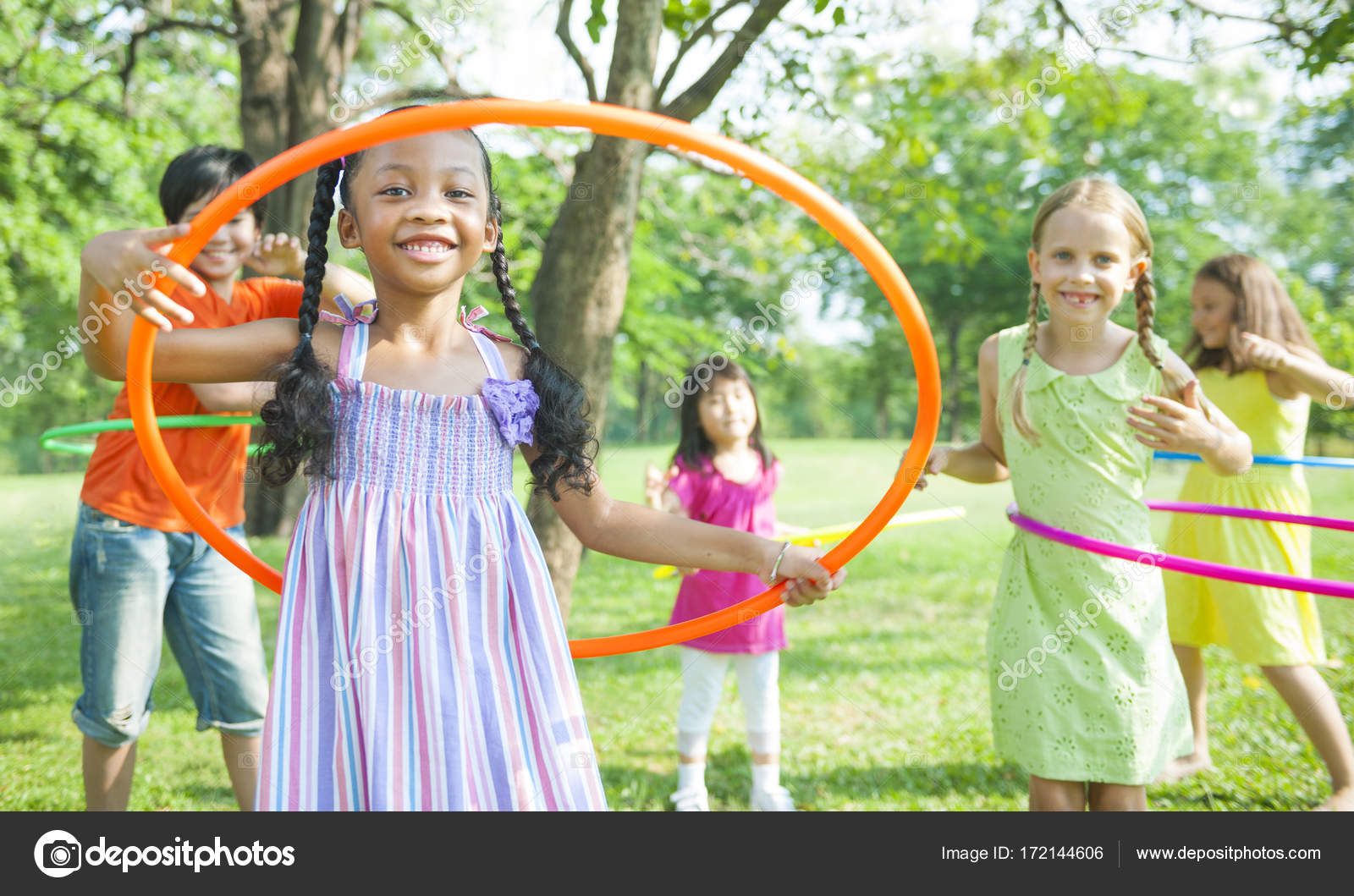 Diverse Children Playing