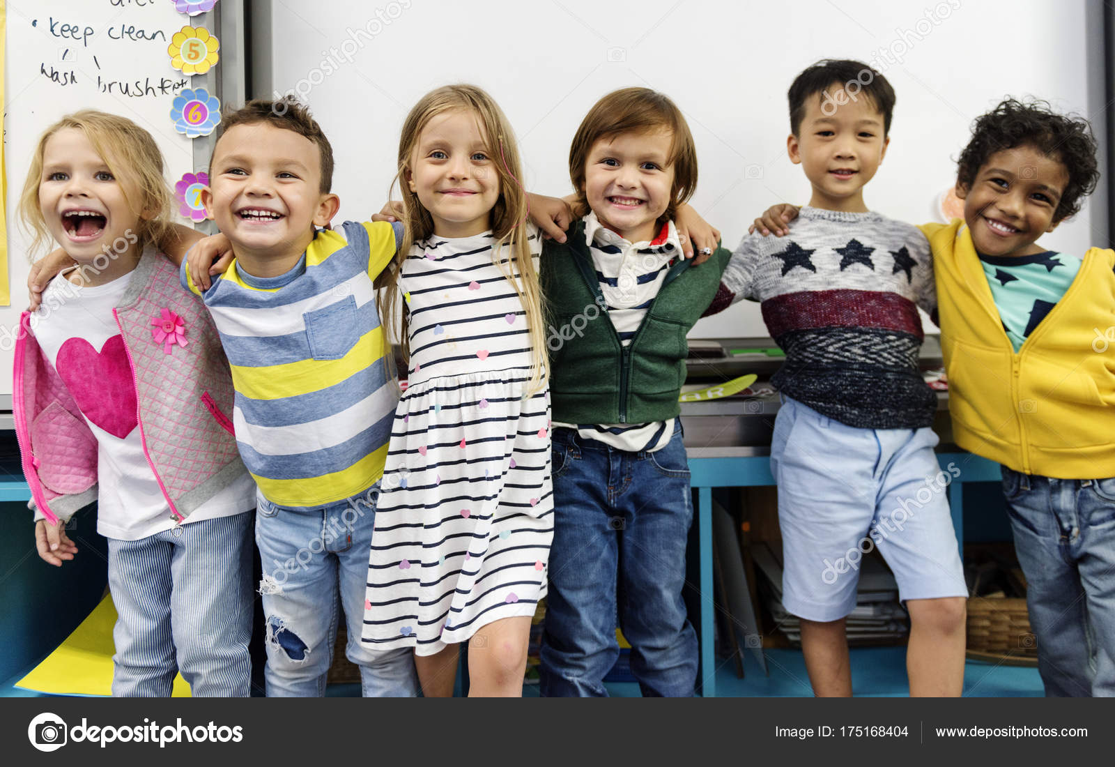 Diverse Elementary School Students