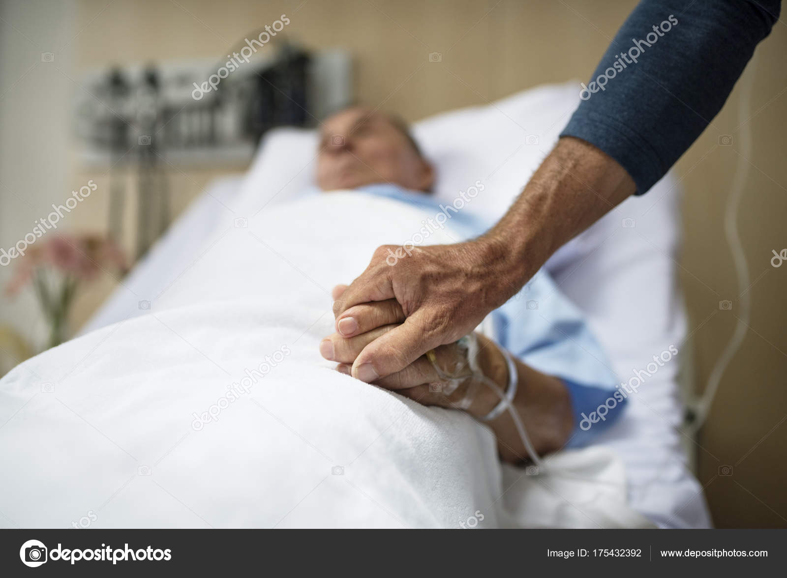 Sick Elderly Staying Hospital Original Photoset — Stock Photo ...