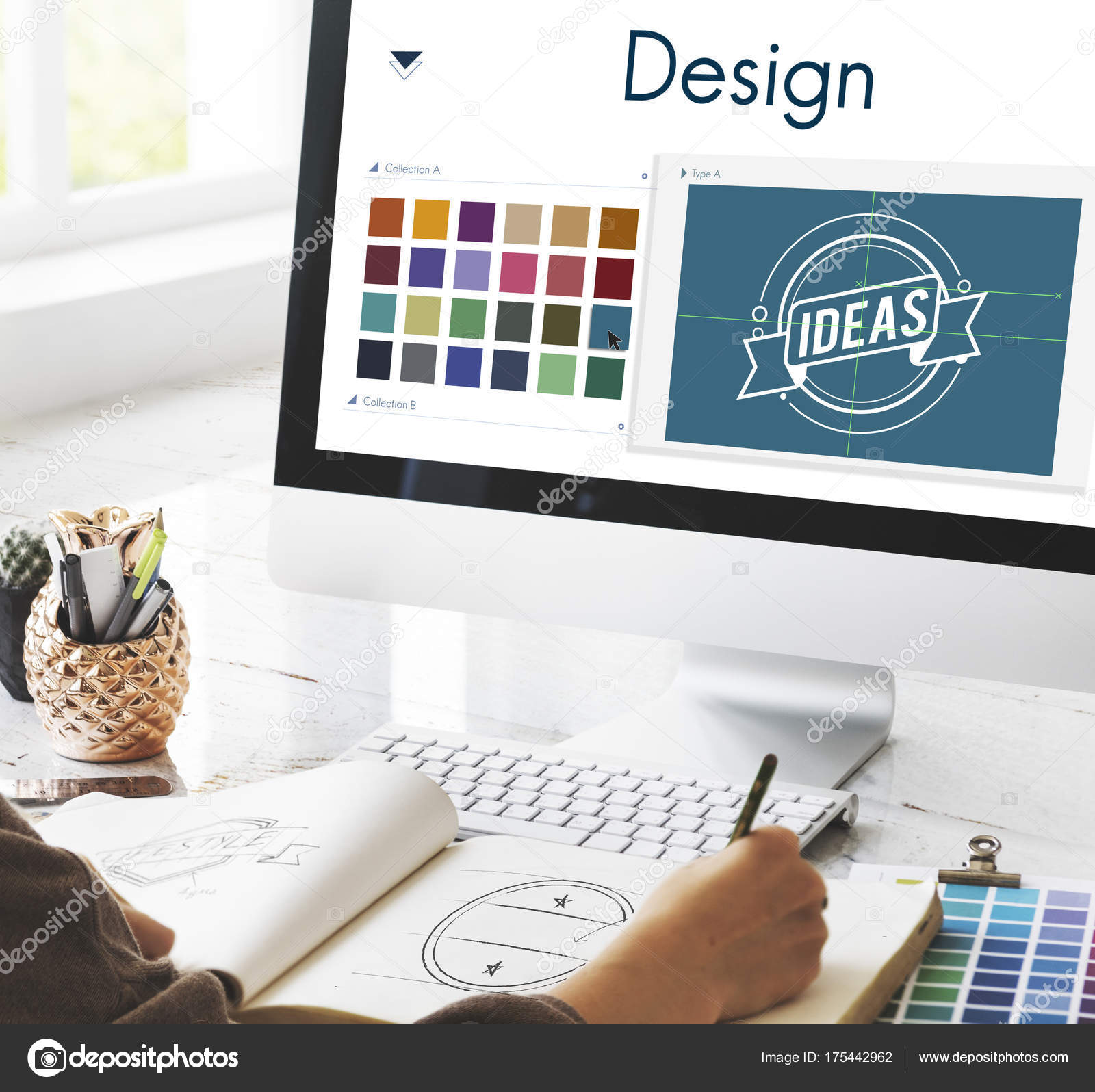 Design Be Creative Inspiration Logo — Stock Photo © Rawpixel #175442962