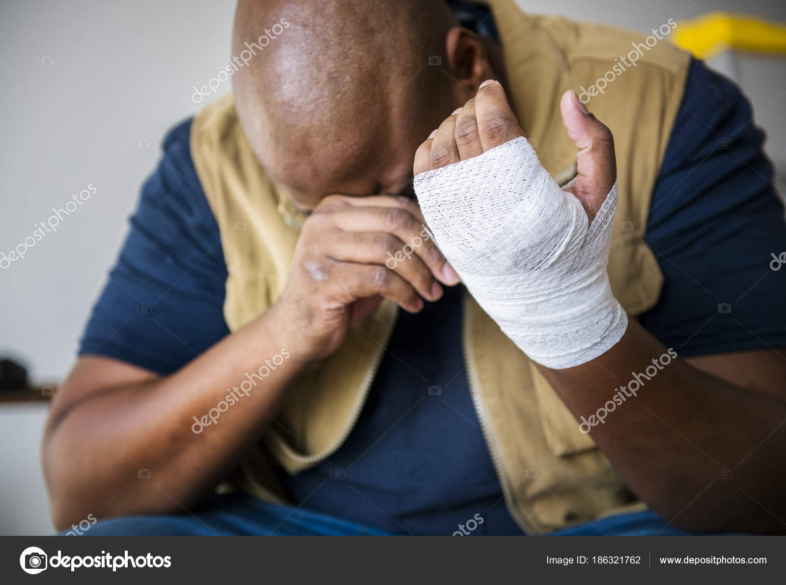 Man Injured His Hand Home Safety Concept — Stock Photo © Rawpixel ...