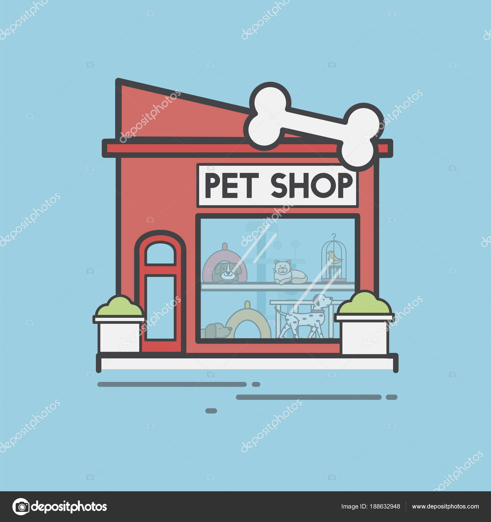 Illustration Set Pet Shop Stock Illustration by ©Rawpixel #188632948
