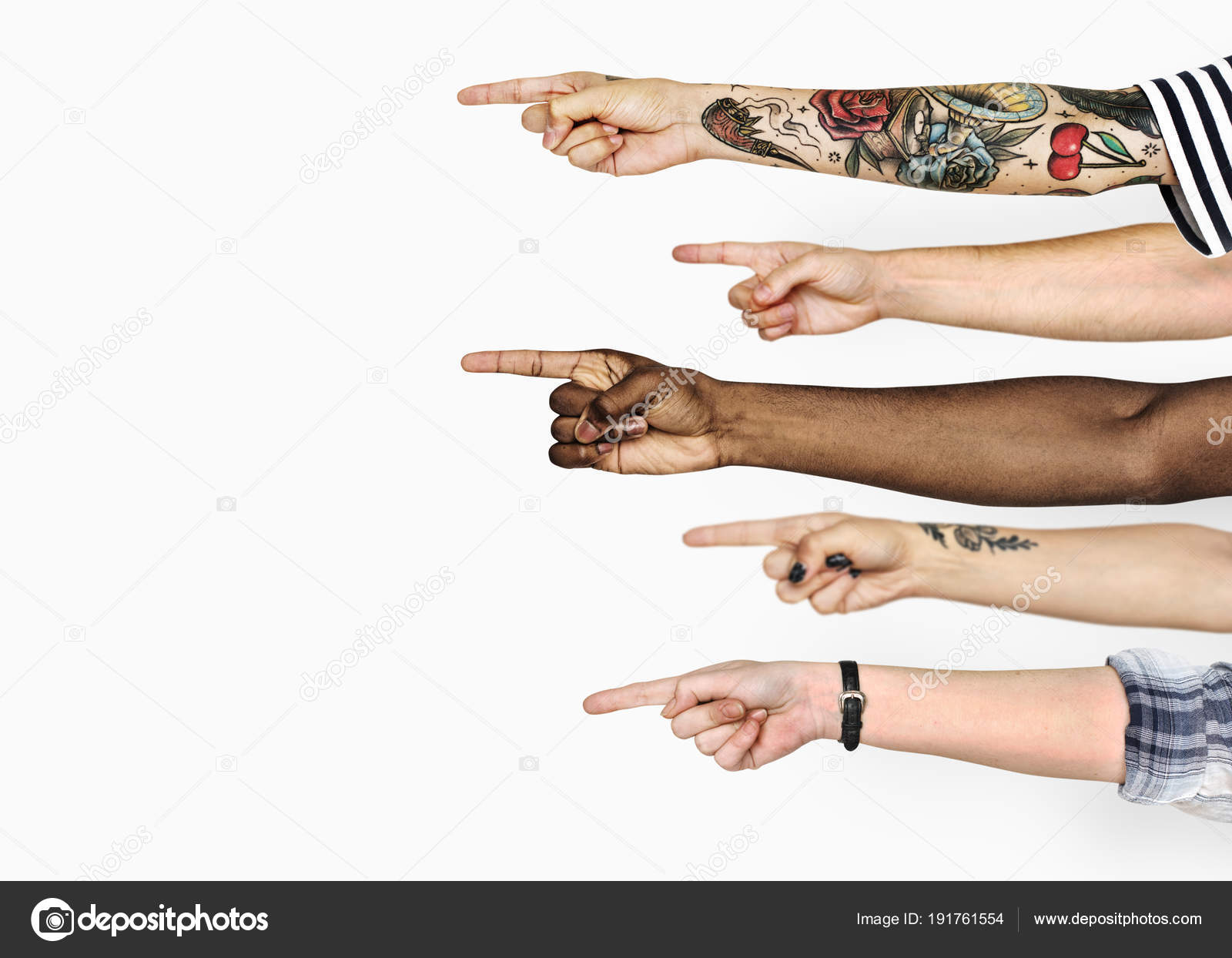 People Pointing Fingers Left Side — Stock Photo © Rawpixel #191761554