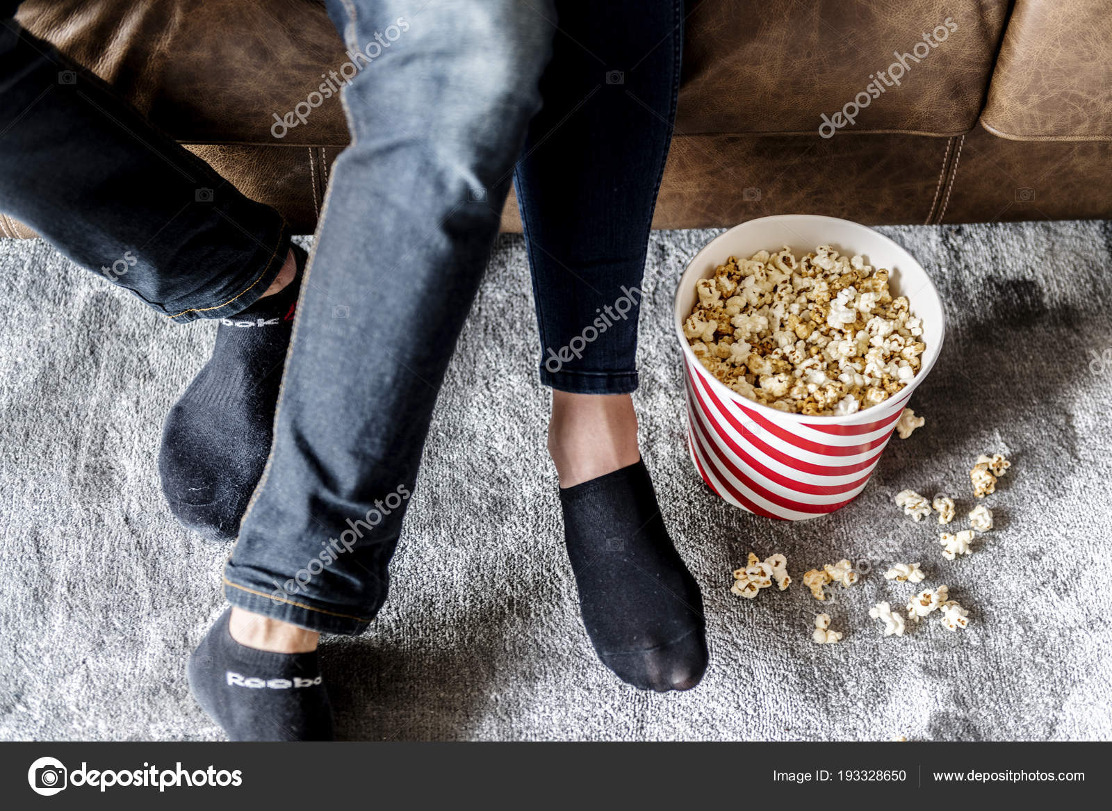 Bucket Popcorn Floor — Stock Photo © Rawpixel #193328650