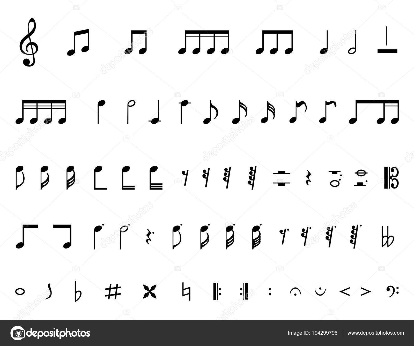 Collection Musical Notes Stock Photo by ©Rawpixel 194299796