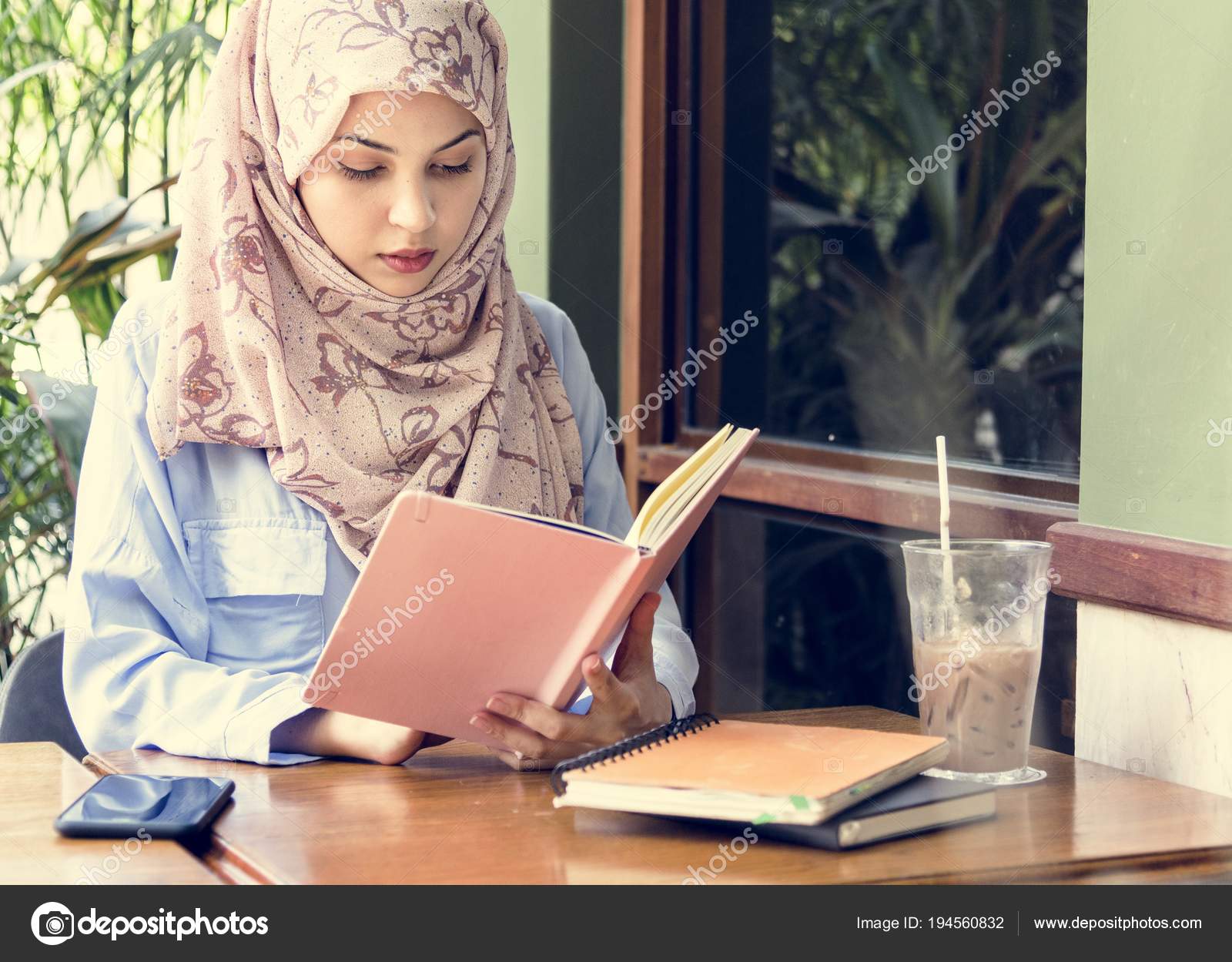 Islamic Woman Reading Book Stock Photo by ©Rawpixel 194560832