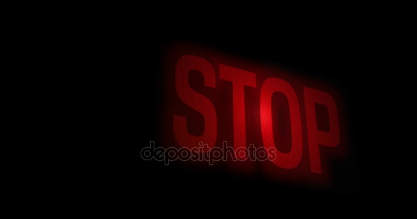 Stop screen sign blinking red Stock Video Footage by ©phodo #145137211
