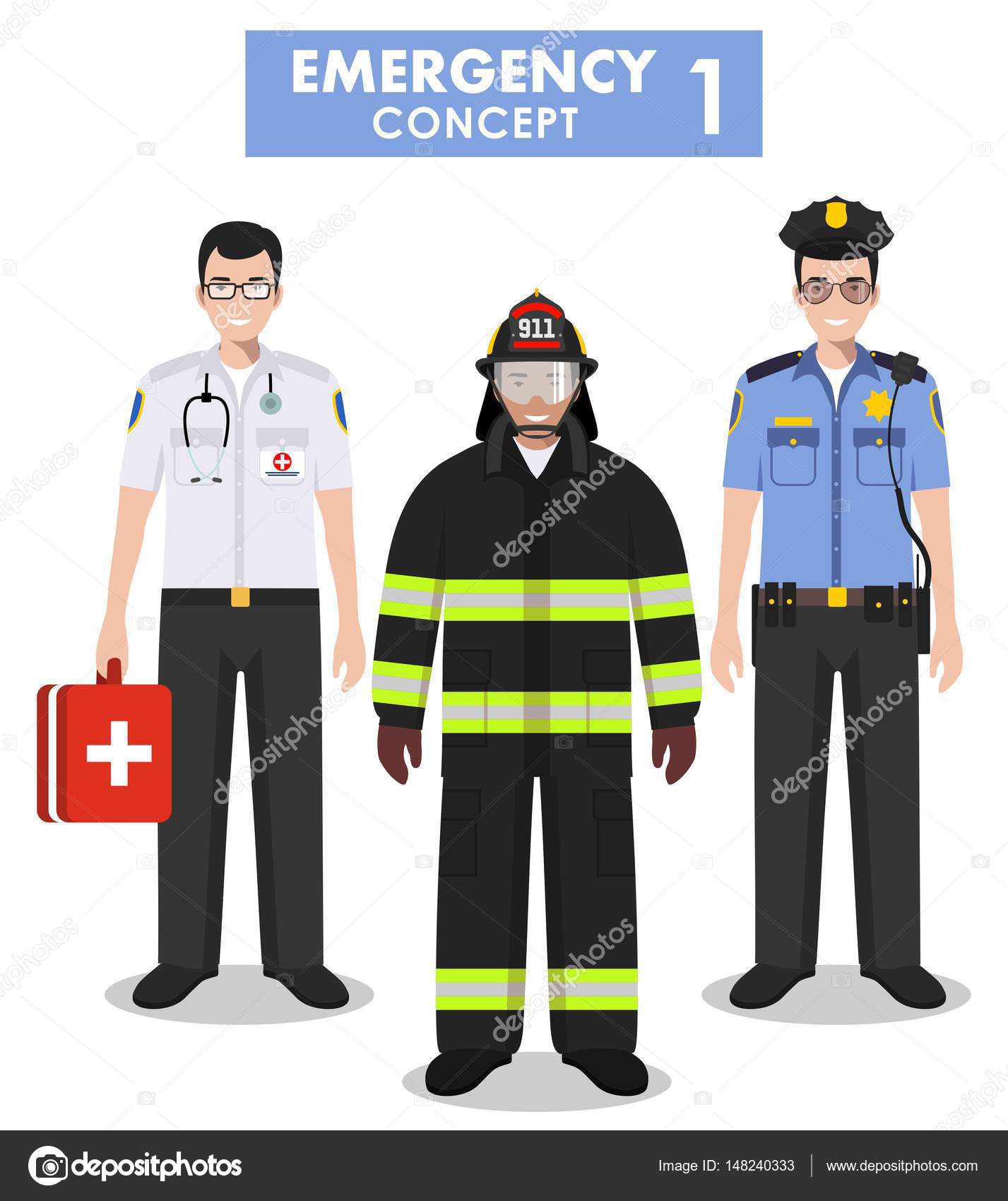 911 Brannmann Bakgrunn