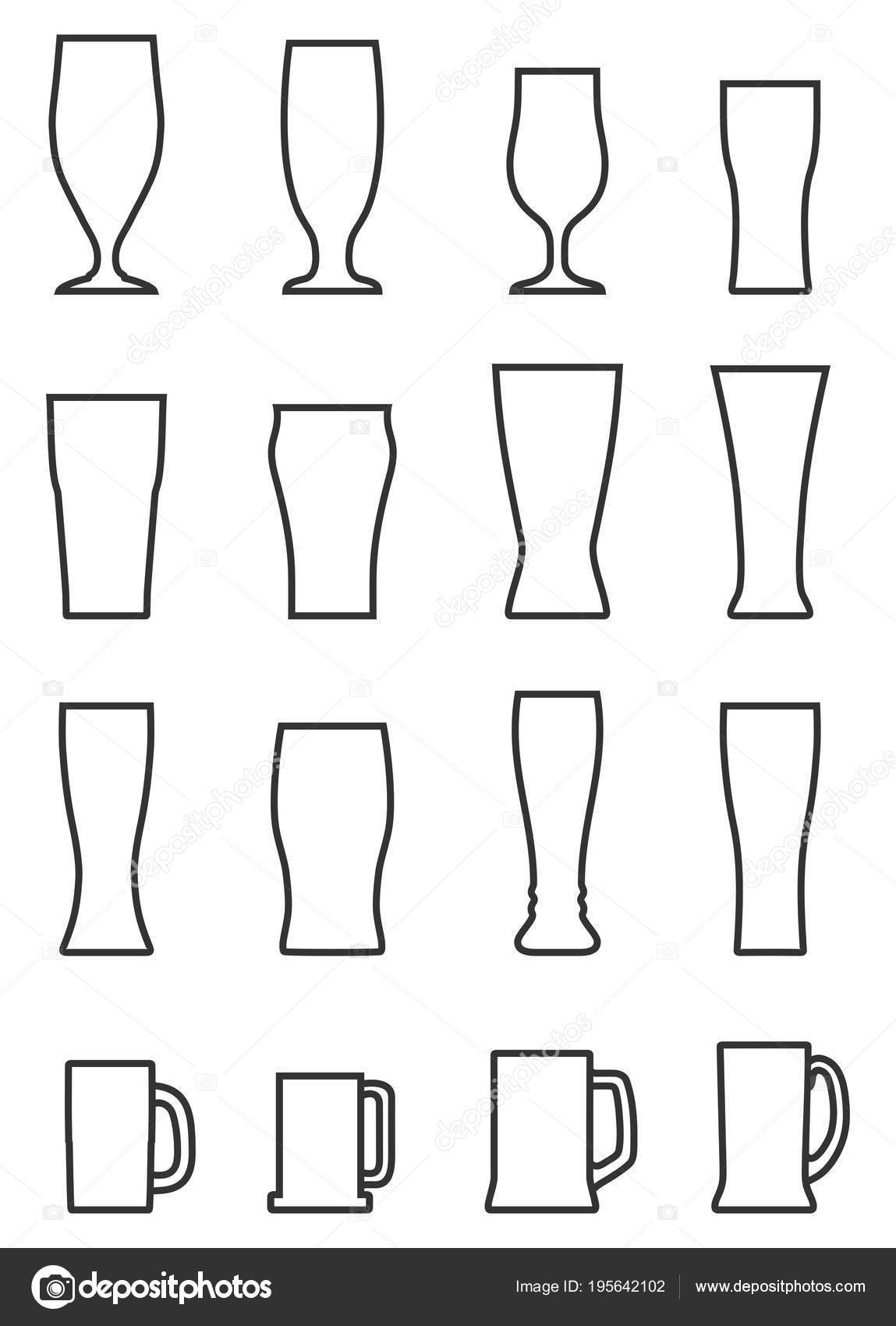Beer Glass Outline