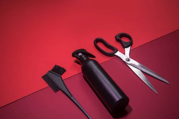 Brush Comb Spray Pink Background Stock Photo by ©irenlordy 377971652