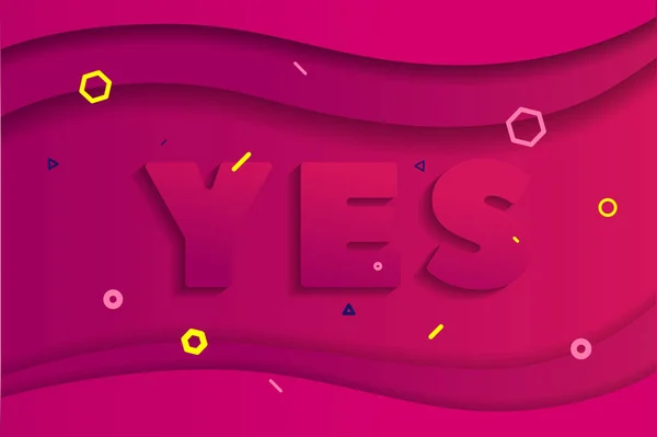 Word yes Vector Art Stock Images | Depositphotos