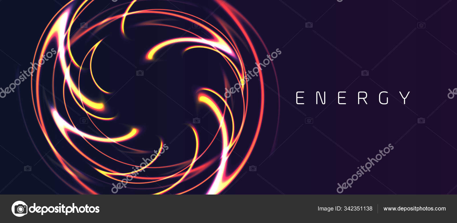 Vector light effect of Circular lens flare, Abstract rotational lines ...