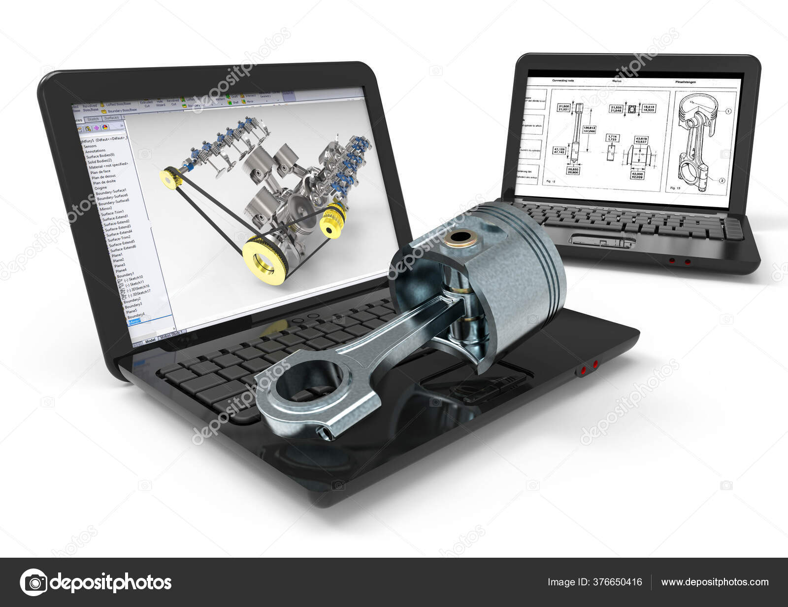 Render Image Representing Engine Development Engine Development — Stock ...