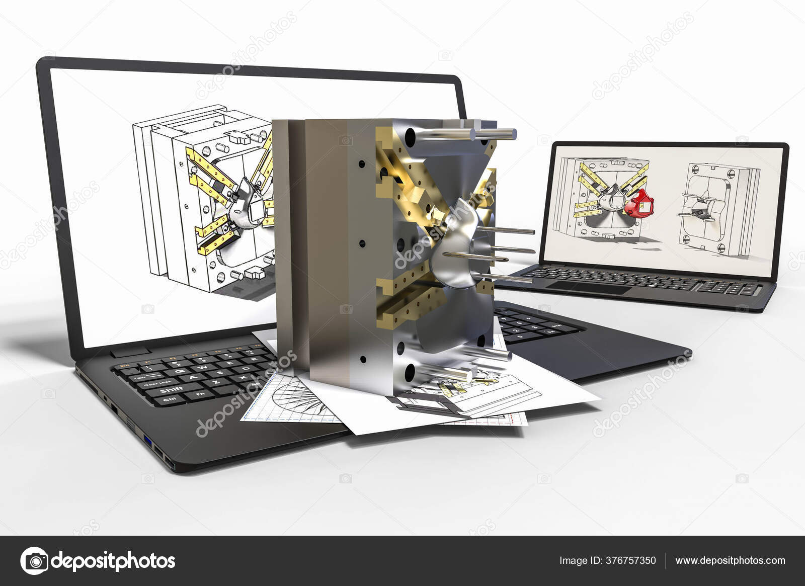 Computer Aided Design Software Business Development — Stock Photo ...