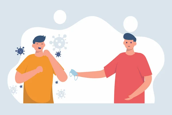 Codo de la tos vector Gráfico o estornudar con su codo vector ...