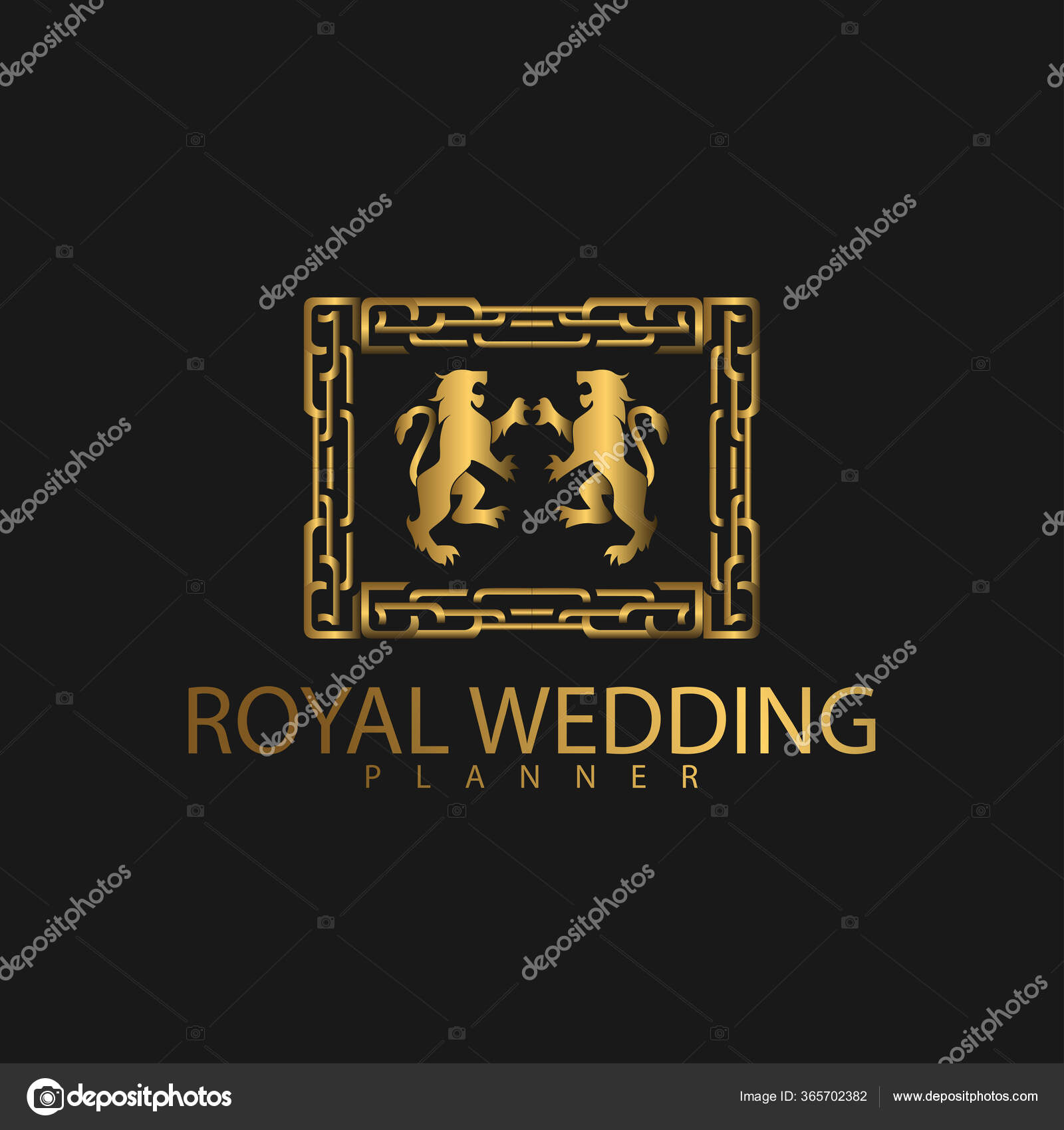 Logo Premium Luxury Golden Color Royal Brand Luxurious Corporate Stock ...