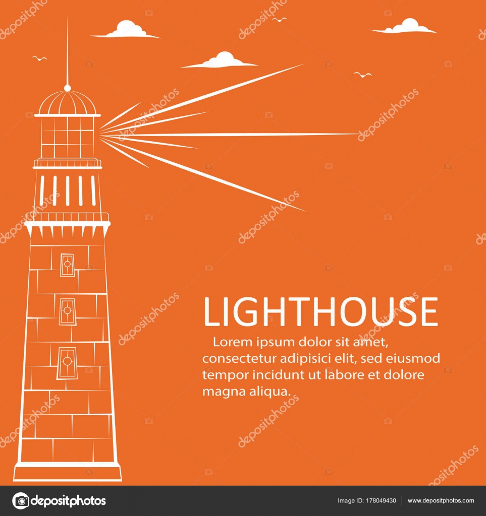 Lighthouse concept in simple style Stock Vector Image by ©DimaOris ...
