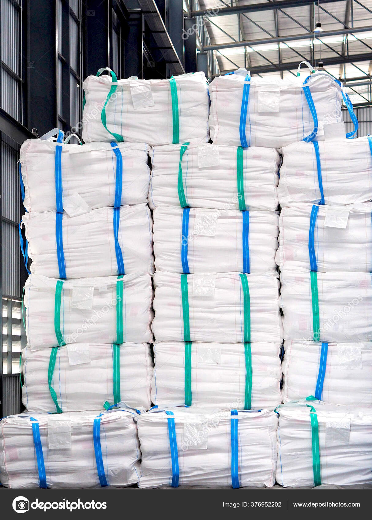 Refine Sugar White Jumbo Bag Stack Warehouse — Stock Photo © Kosalism ...