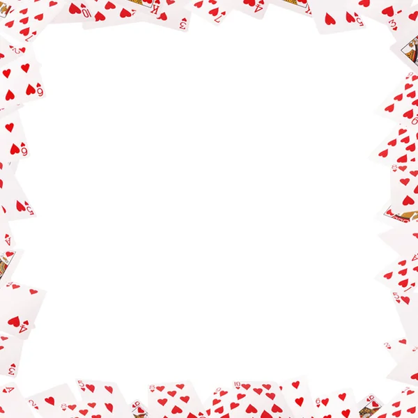 Frame of playing cards on background Stock Photo by ©45arseiy 166517842