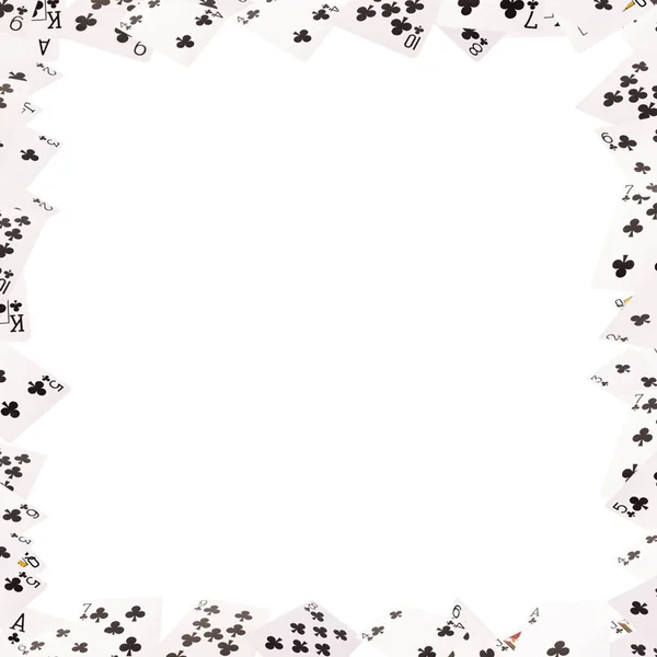 Frame of playing cards on background Stock Photo by ©45arseiy 166517842