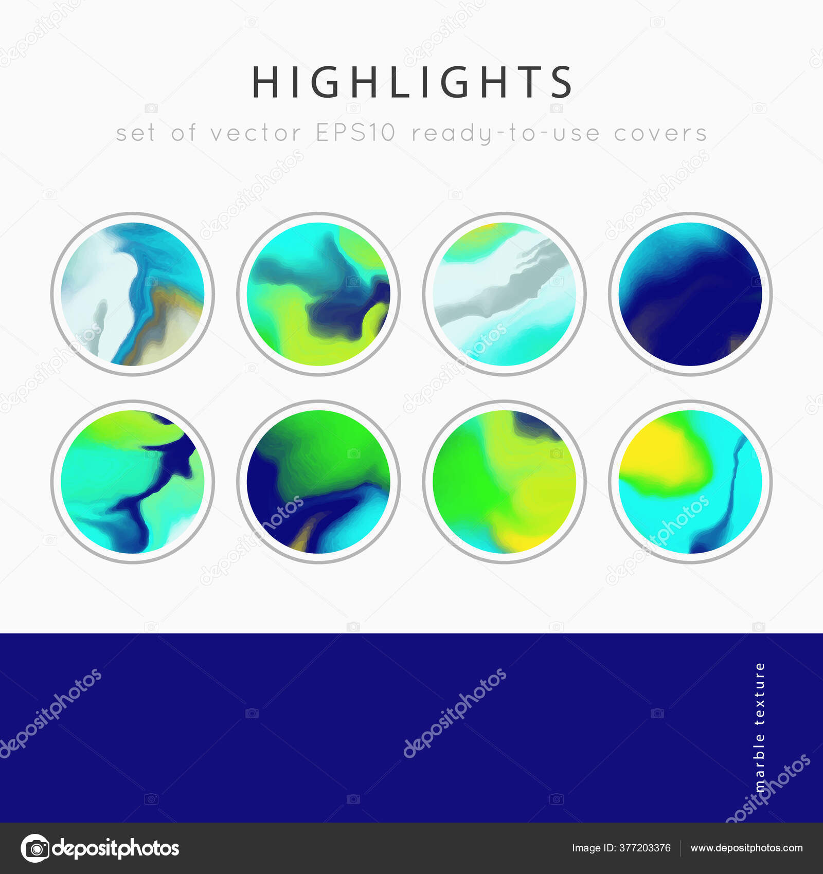 Instagram Highlight Covers Vector Stock Vector by ©manusa 377203376