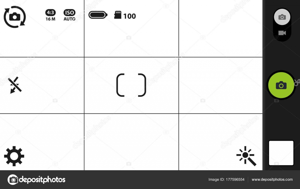 Modern smartphone camera focusing screen Stock Vector by ©ikuvshinov ...