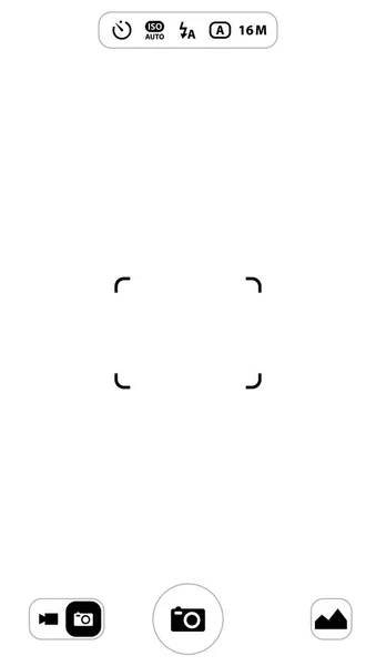 Modern smartphone camera focusing screen Stock Vector by ©ikuvshinov ...