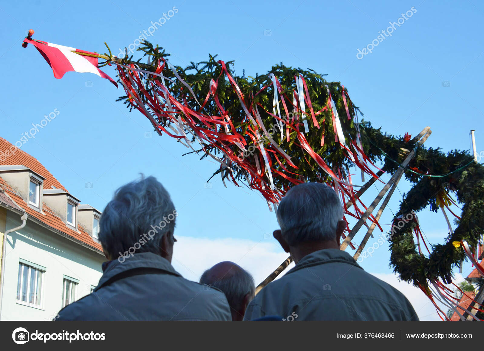 Maypole Installation Lenzing Voecklabruck District Upper Austria ...
