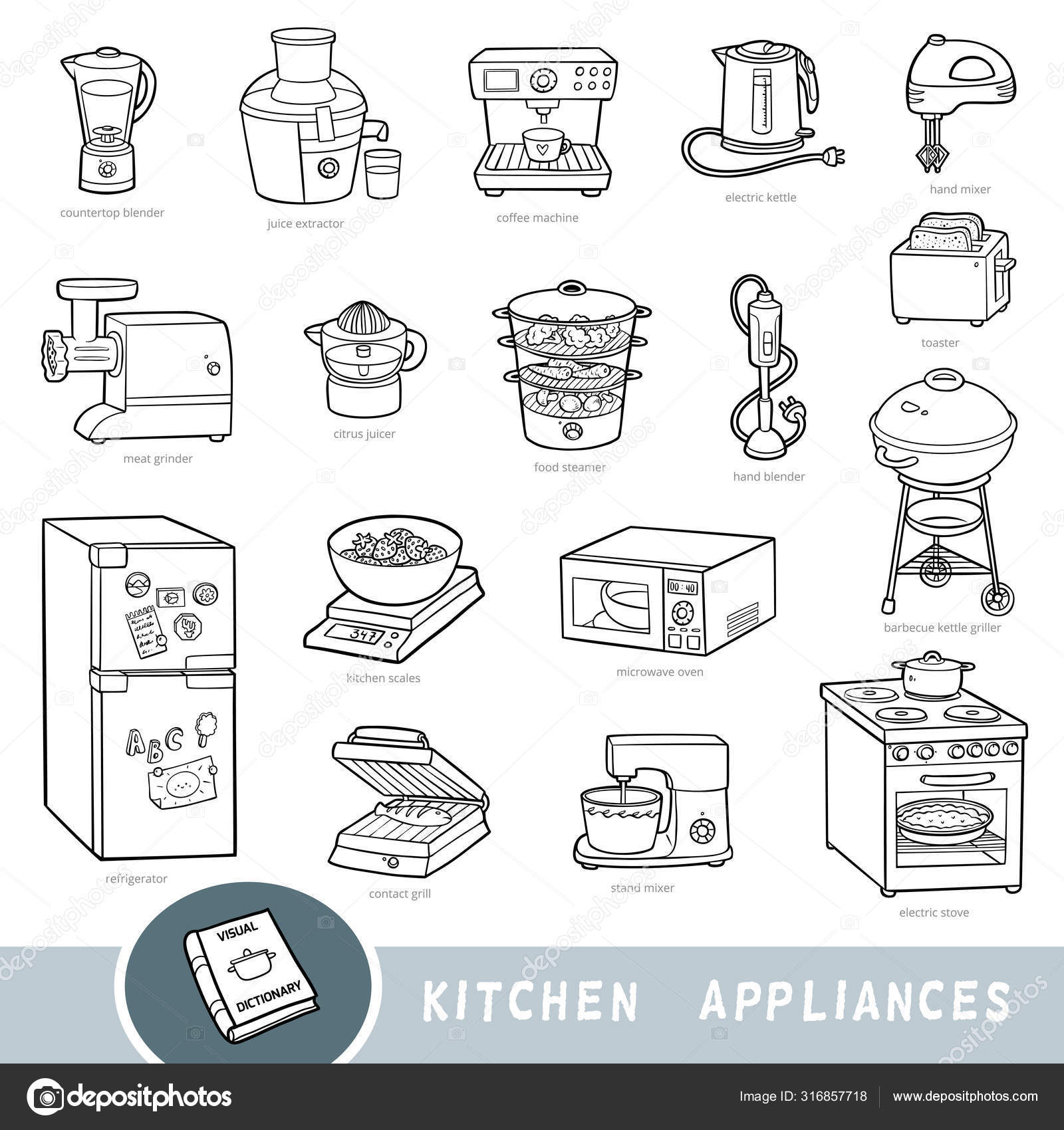 Blender Cartoon Kitchen Objects