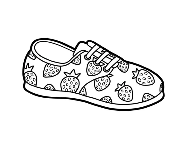 Coloring book, cartoon shoe collection. Plimsolls Stock Vector Image by ...