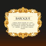 Vintage Baroque envelope Invitation card Imperial style. Vector decor ...