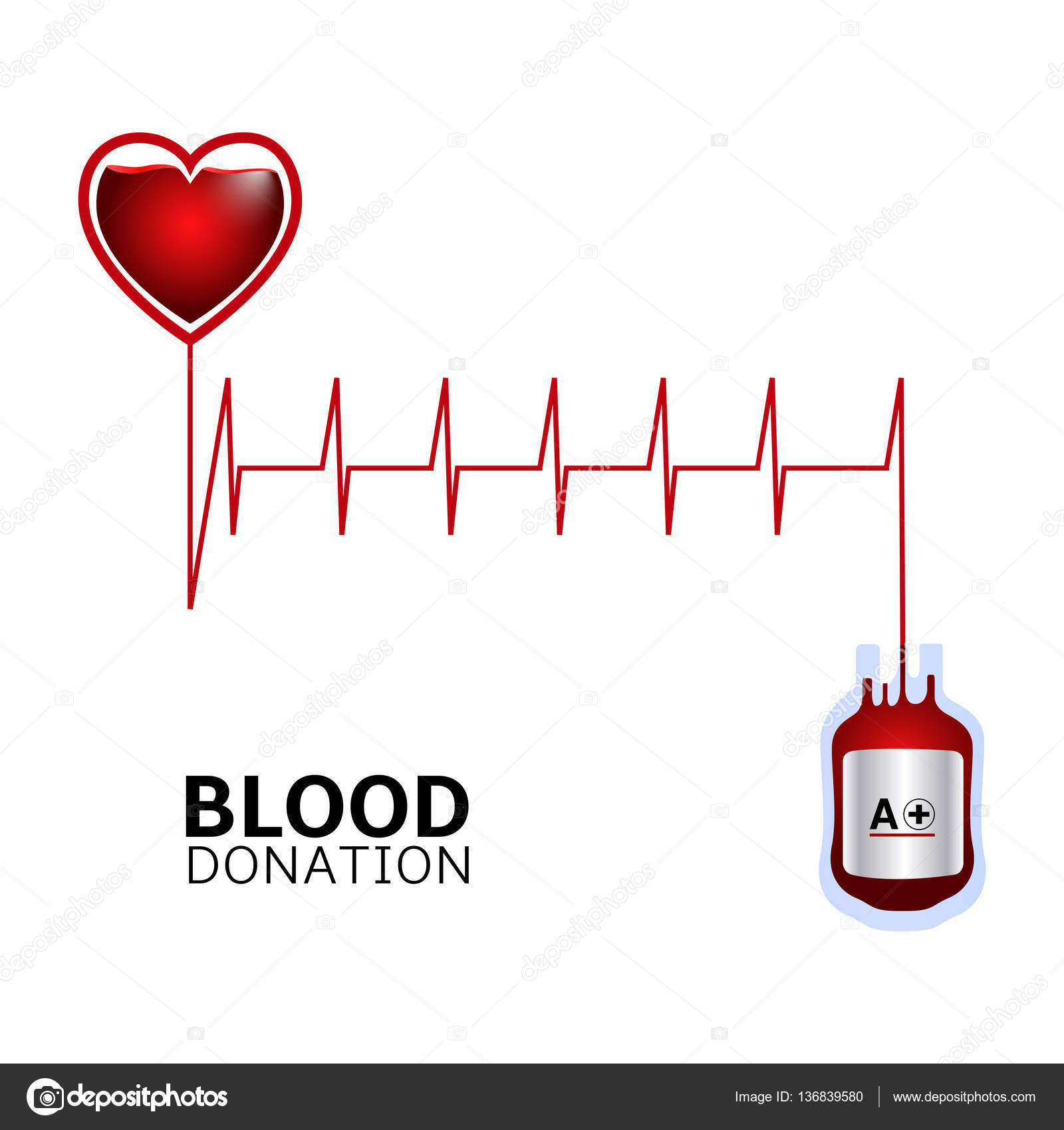 Blood donation illustration Stock Vector by ©LAUDiseno 136839580