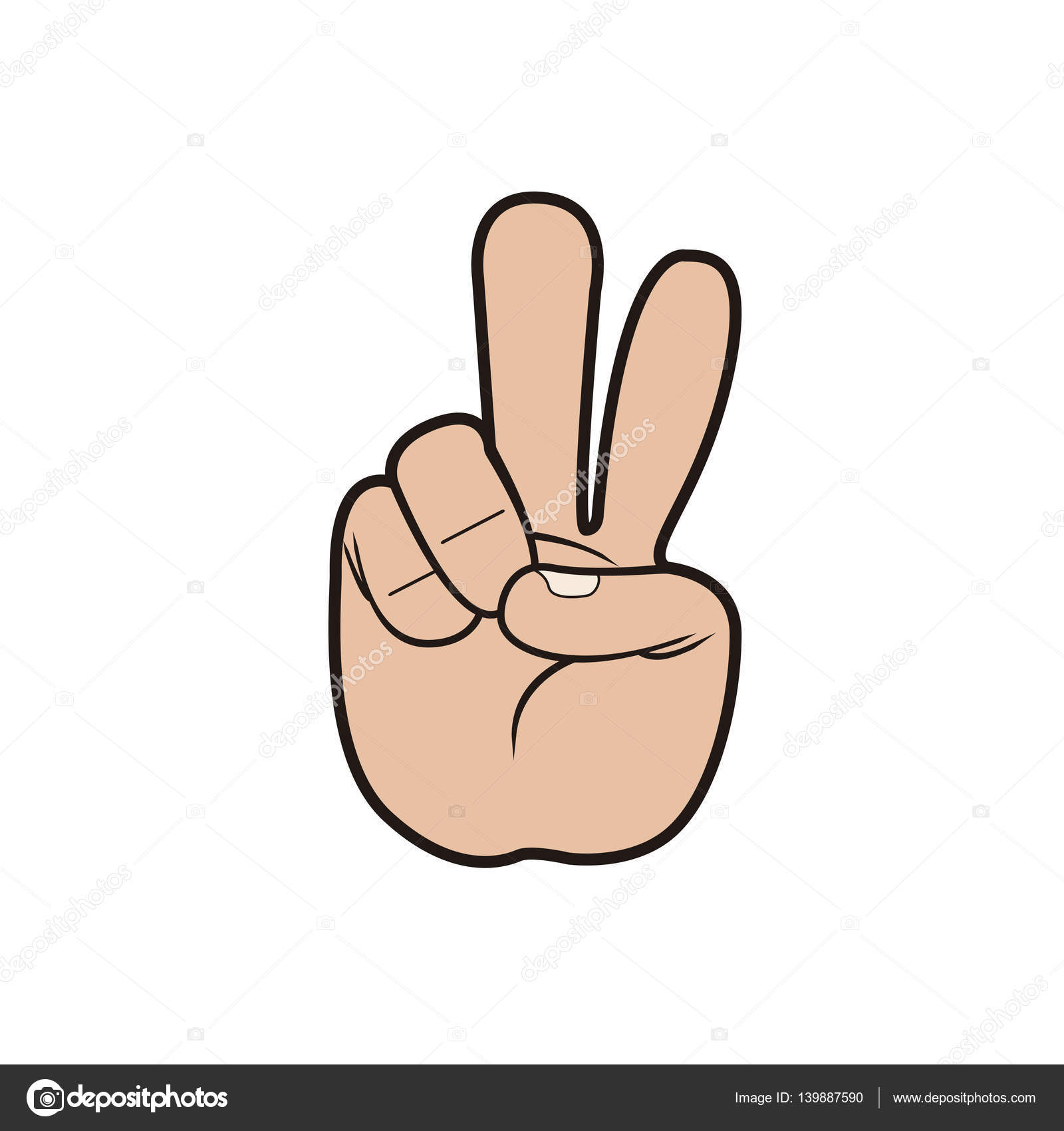 Isolated hand signal Stock Vector Image by ©LAUDiseno #139887590