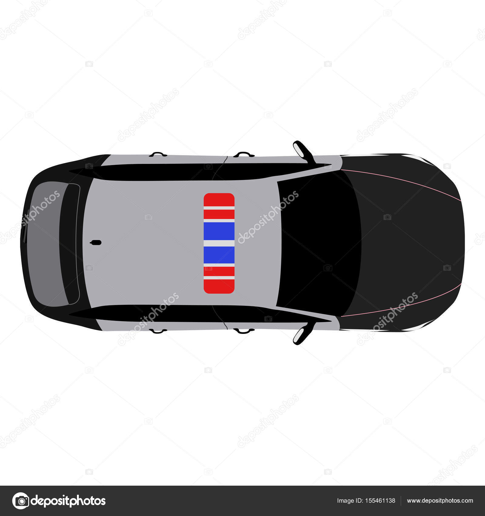 Top view of a police car Stock Vector Image by ©LAUDiseno #155461138