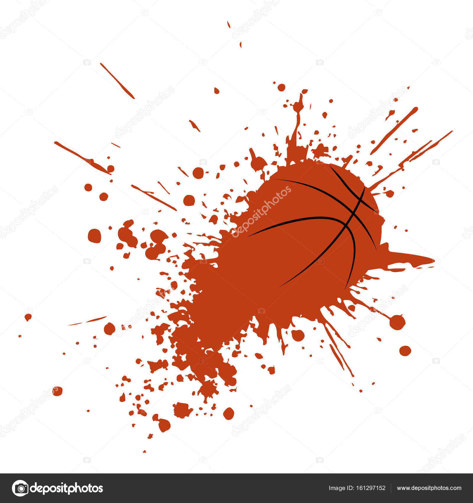 Isolated basketball ball Stock Vector Image by ©LAUDiseno #161297152