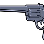 Pistol, vector or color illustration. Stock Vector Image by ©Morphart ...