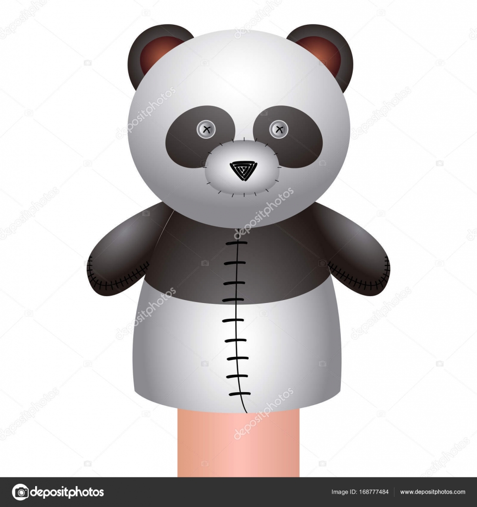 Isolated panda puppet Stock Vector Image by ©LAUDiseno #168777484