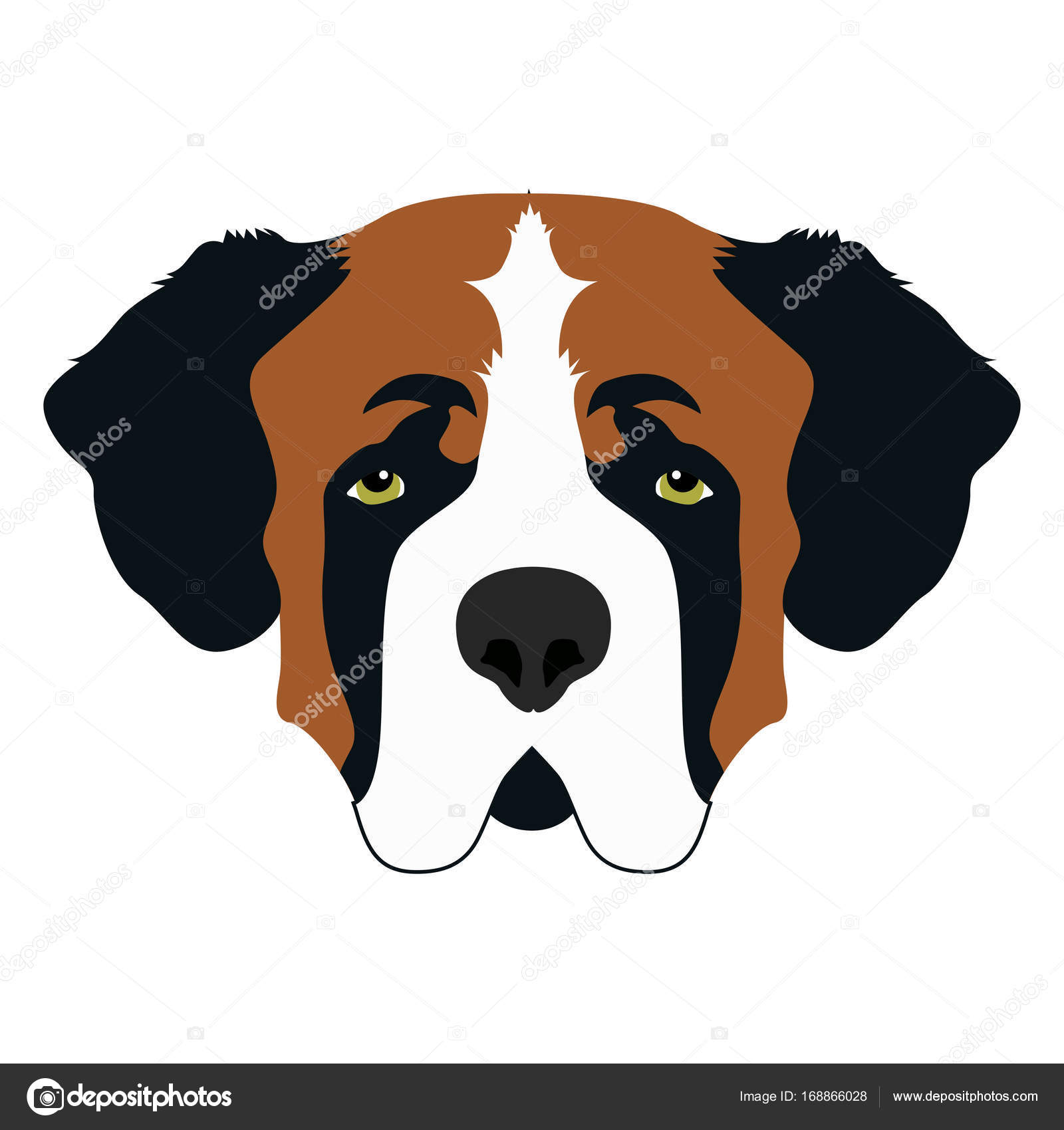 Dog face icon Stock Vector by ©LAUDiseno 168866028