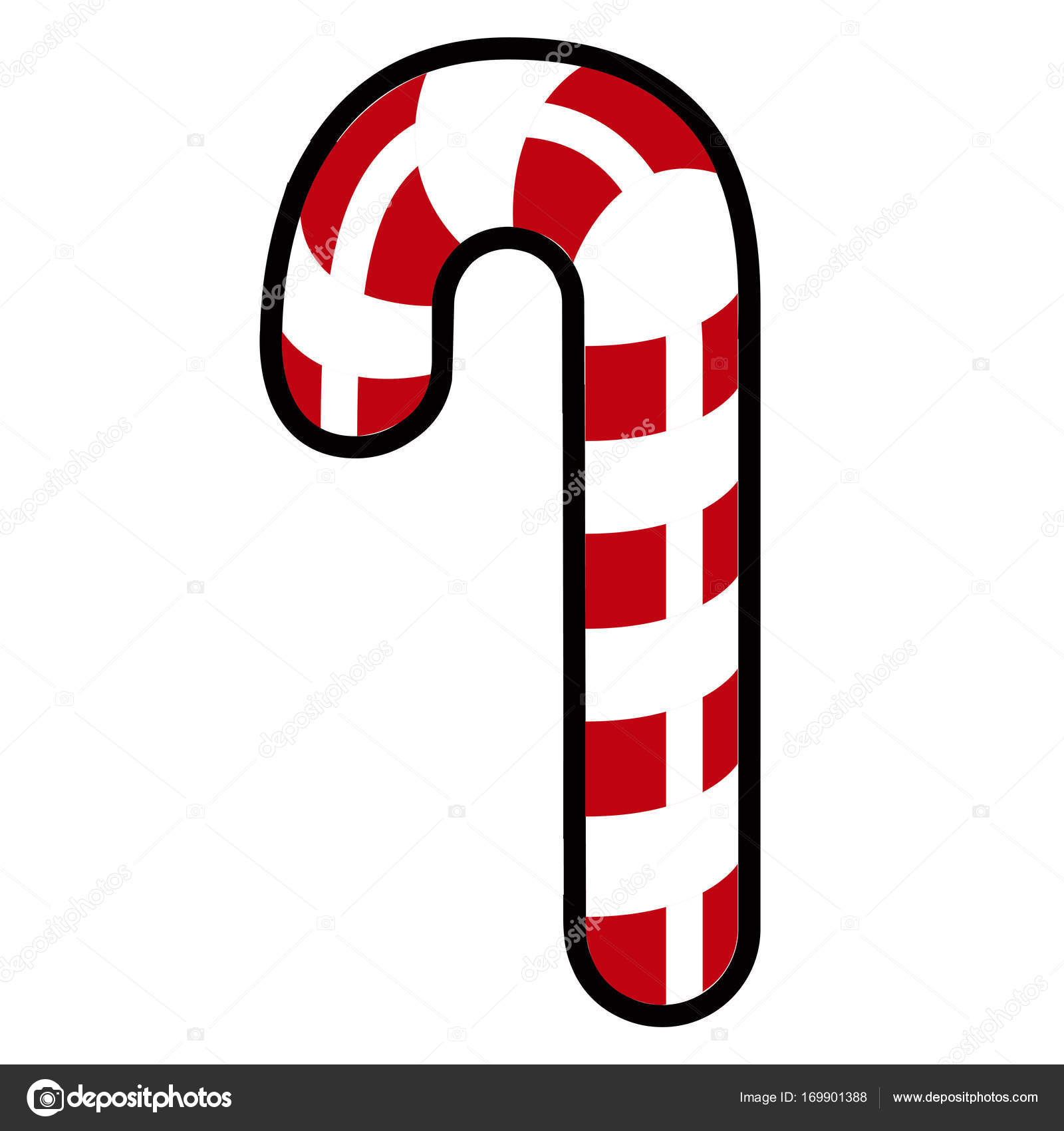 Isolated christmas cane Stock Vector by ©LAUDiseno 169901388