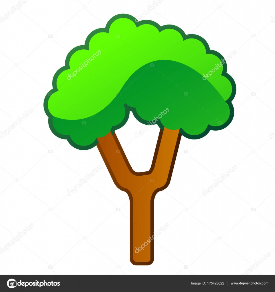 Isolated comic tree Stock Vector by ©LAUDiseno 175428622