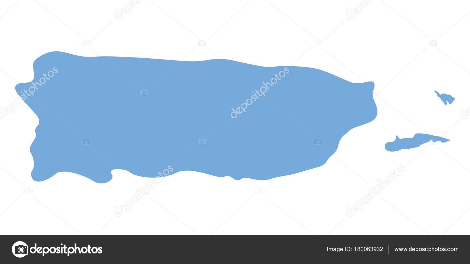 Puerto Rico map Stock Vector Image by ©LAUDiseno #180063932