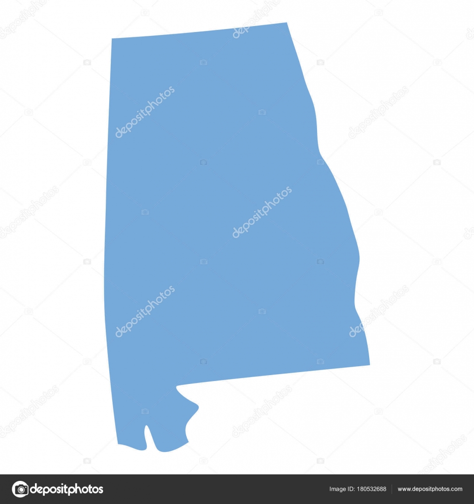 Alabama State map Stock Vector Image by ©LAUDiseno #180532688