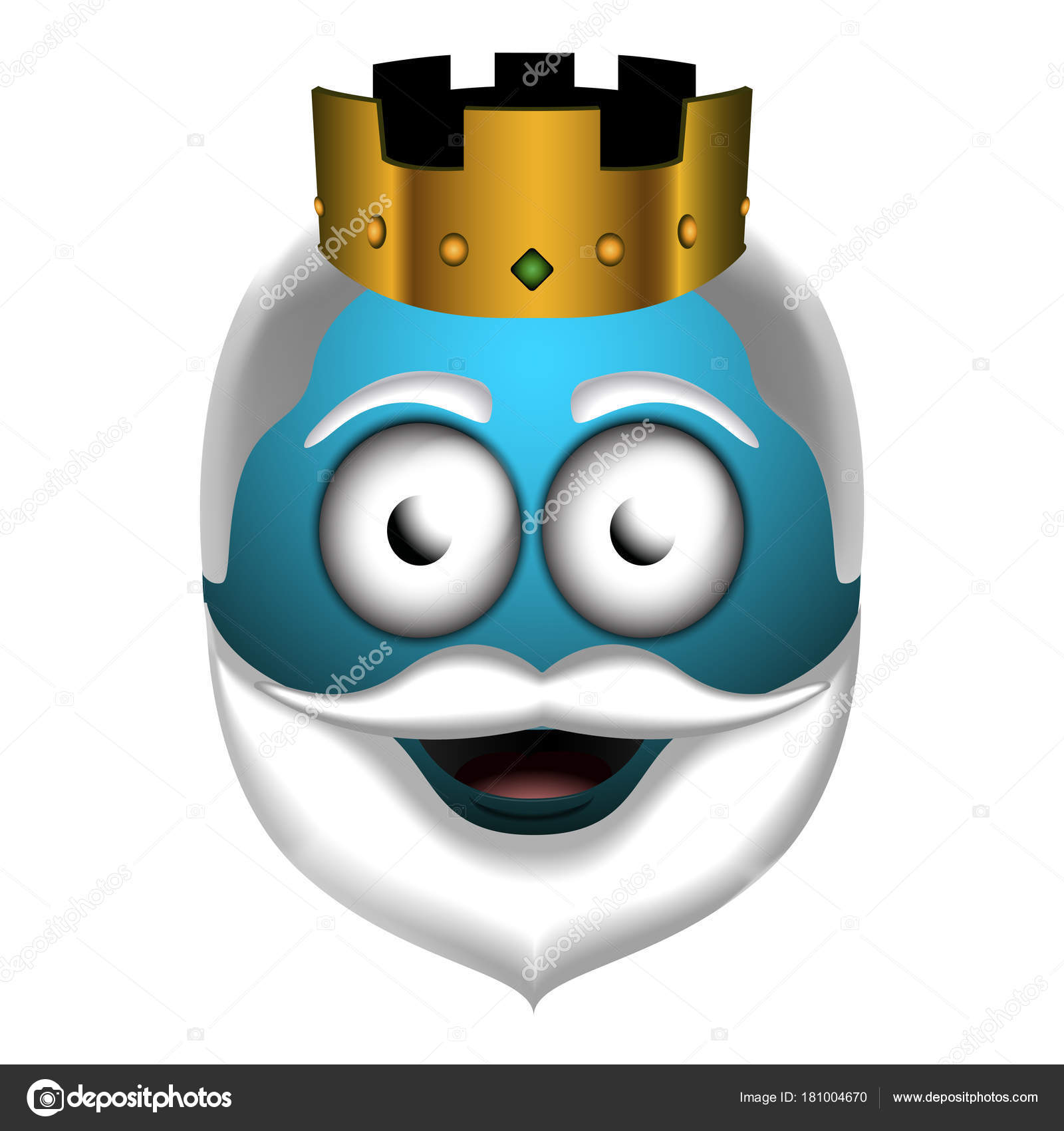 Happy wise man emoji Stock Illustration by ©LAUDiseno #181004670