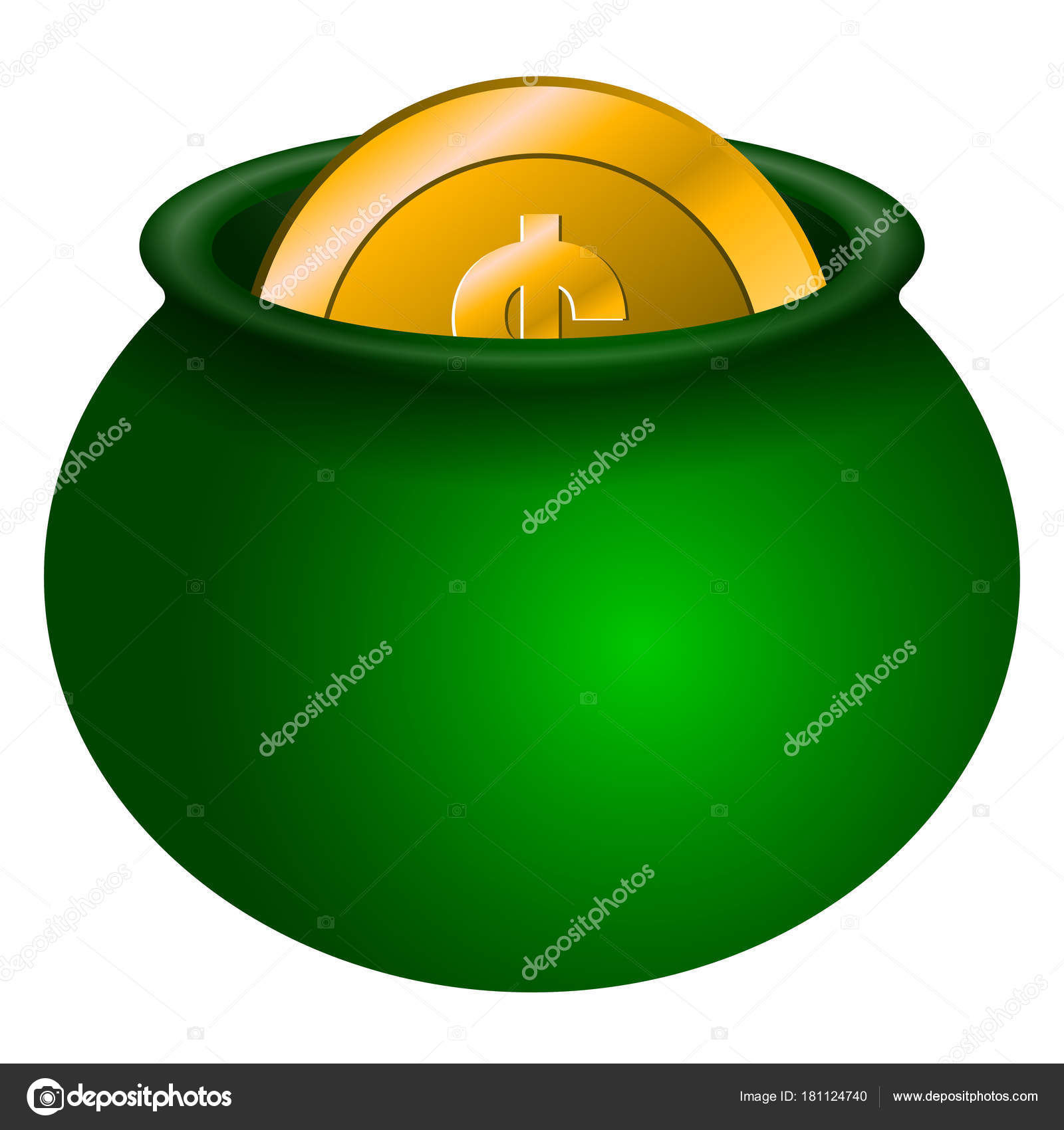 Patrick day money pot Stock Vector by ©LAUDiseno 181124740