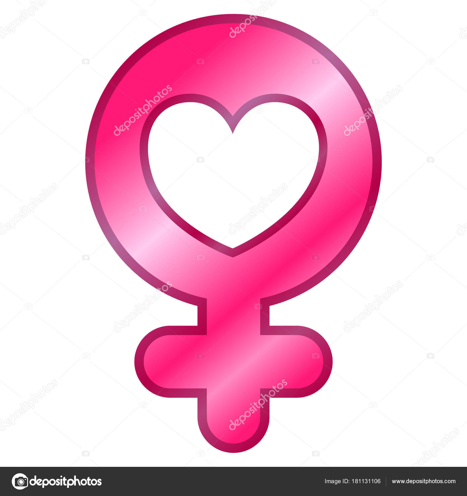 Female Gender Symbol Stock Vector Image By ©laudiseno 181131106