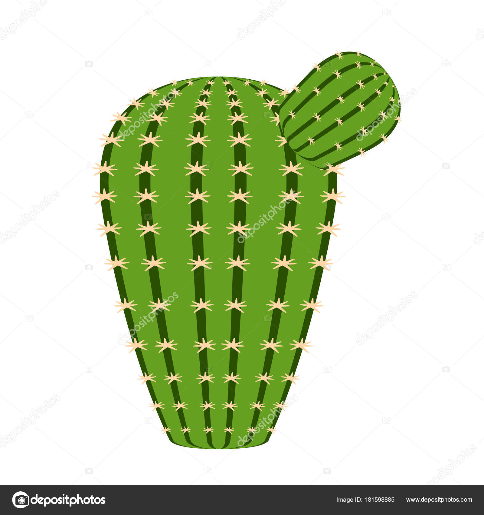 Cute cactus icon Stock Vector by ©LAUDiseno 181598885